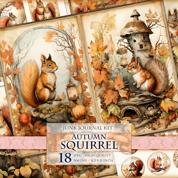 Squirrel Watercolor - Etsy