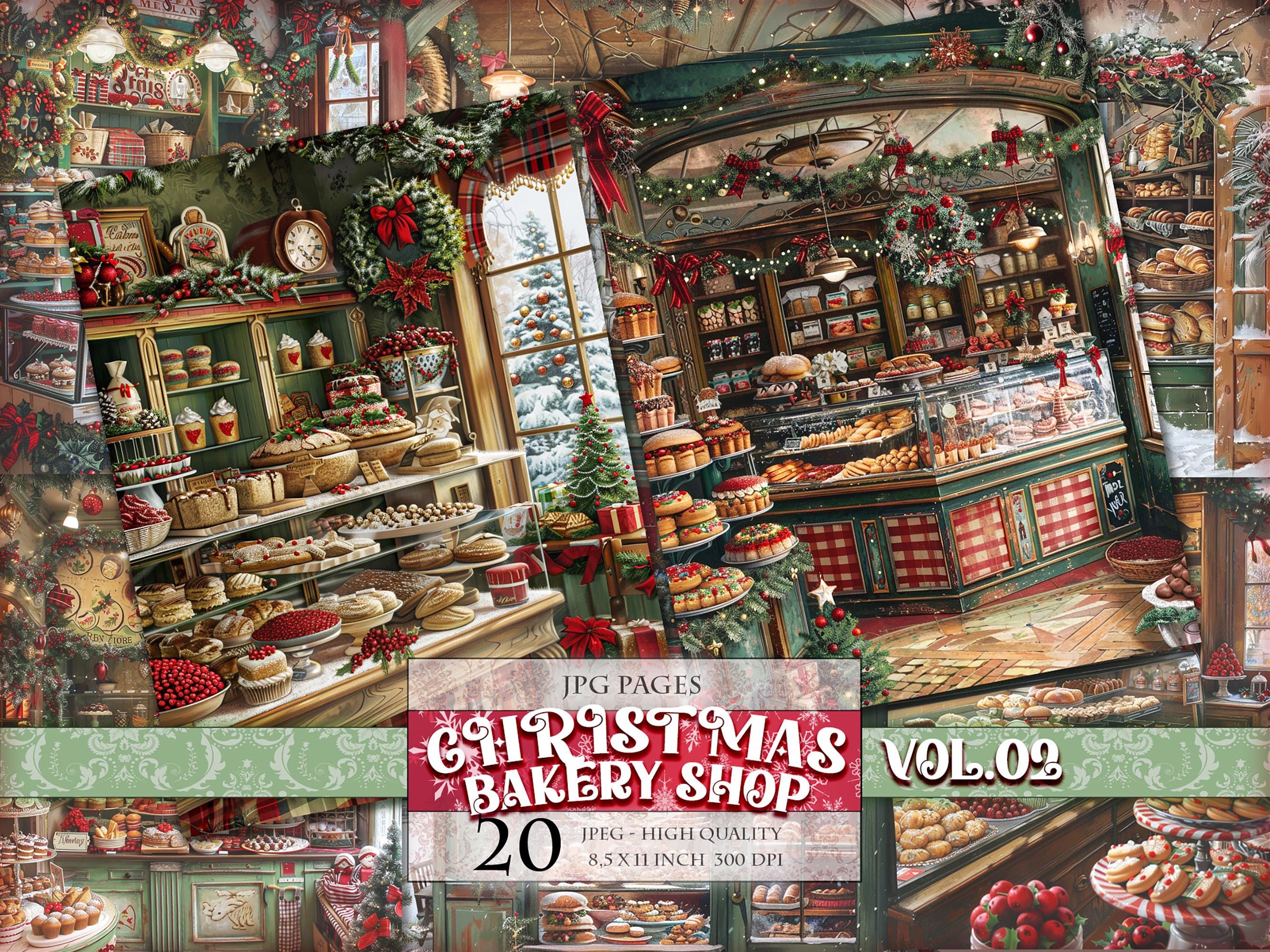 Christmas Bakery Shop Vol.02, Printable Digital Images, Scrapbook Pages ...