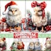 Christmas Chicks, Cute Chickens, Watercolor Printable Pages, Digital ...