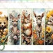 Spring Animals Bookmarks, Watercolor Digital Sheets, 2x6,3 Inch 20 ...