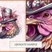 Steampunk Chicken Family Watercolor Clipart Bundle HQ Printable PNG ...