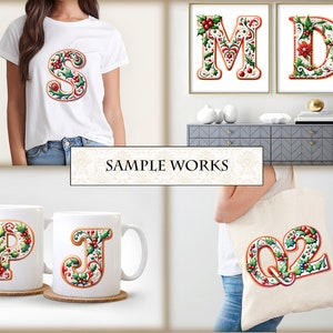 Christmas Alphabet and Numbers, Clipart Bundle, 36 HQ Printable ...