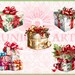 Christmas Gift Box, Watercolor Clipart Bundle, HQ Printable, PNG Format ...