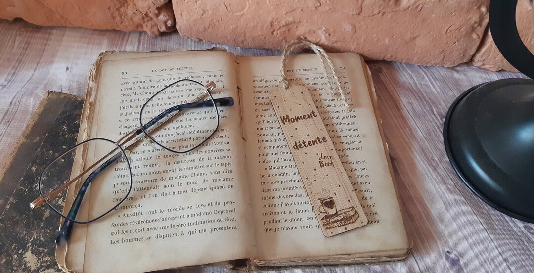 Relaxing Moment Bookmark in Bamboo Birthday, Pleasure of Giving, Mother ...