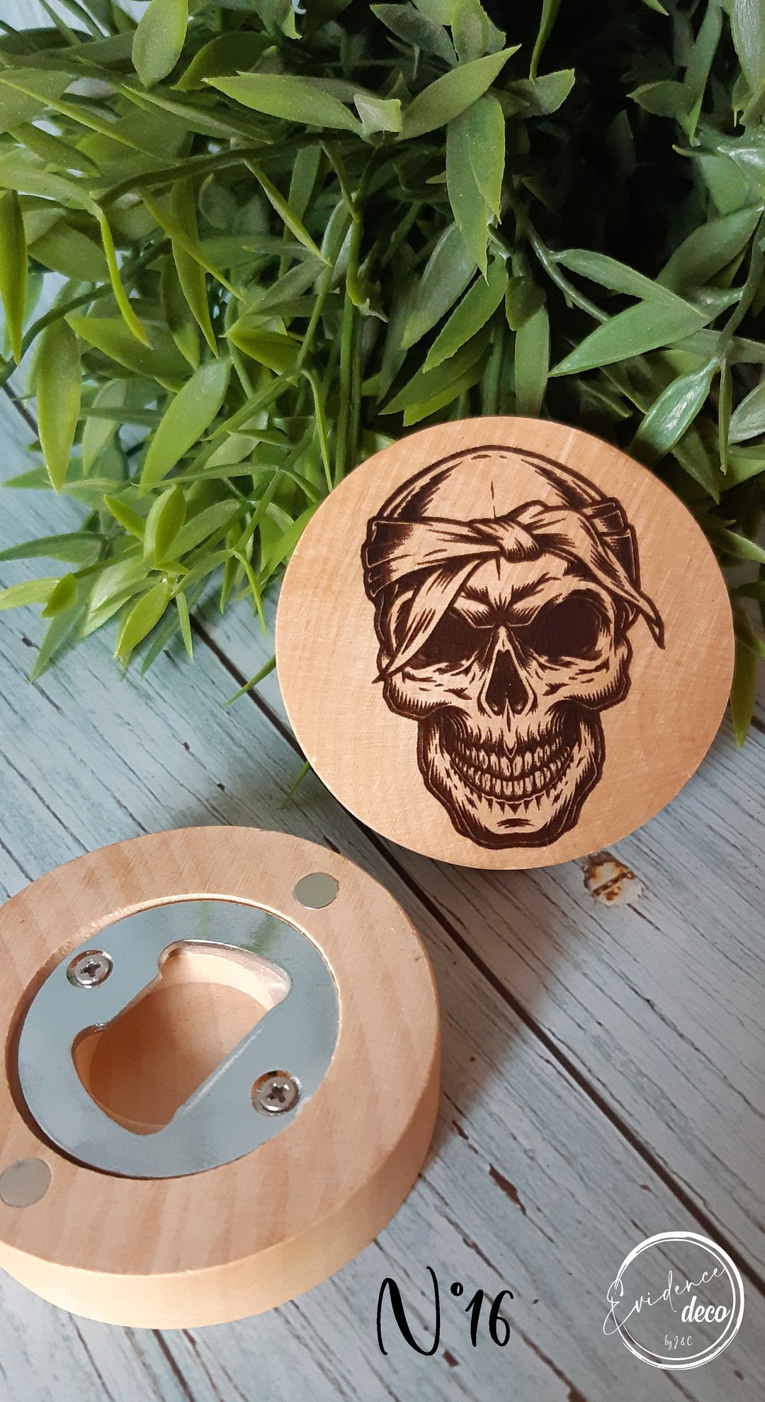 Magnetic Bottle Opener tête De Mort, Skull Birthday, Pleasure of ...