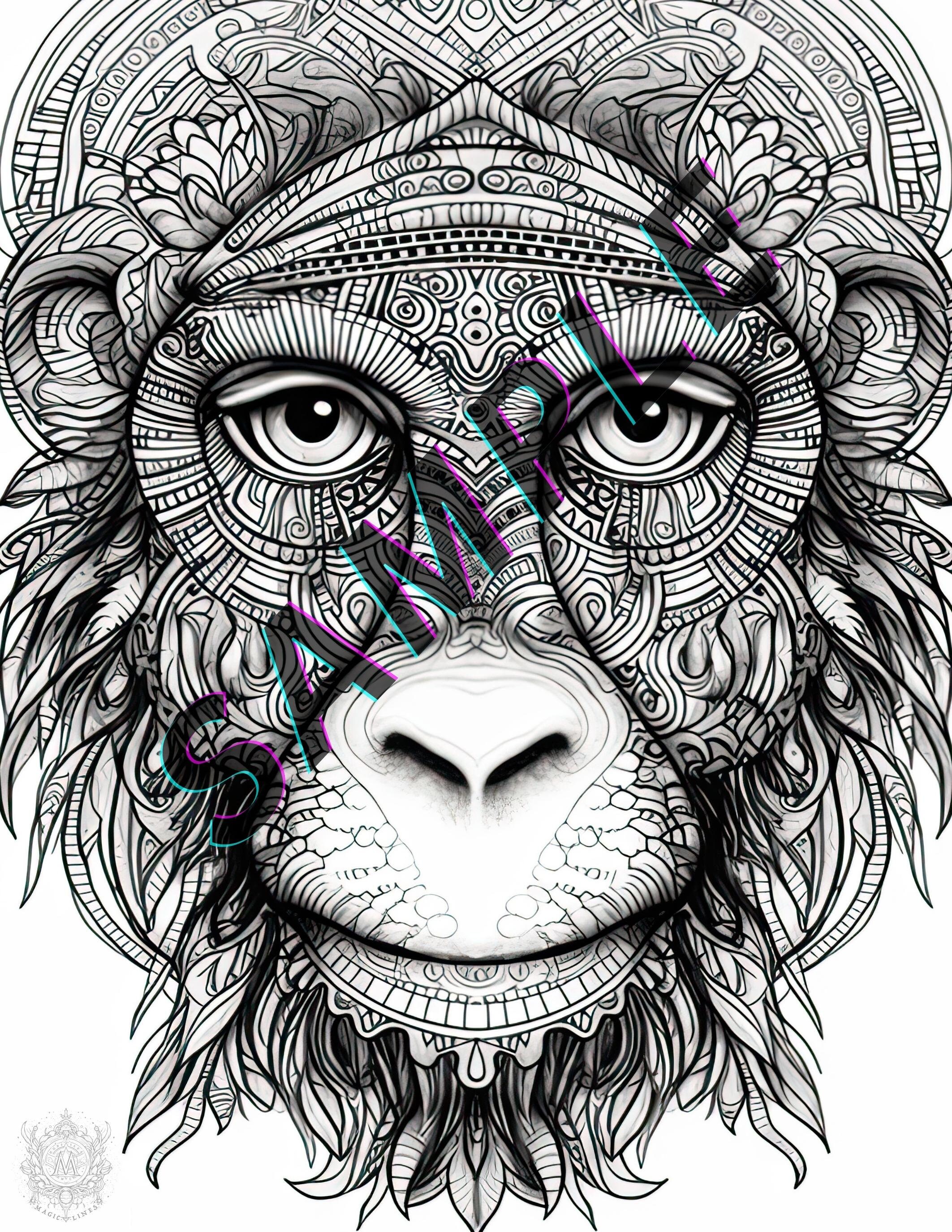 Animal Mandalas 10 Exquisite Adult Coloring Pages Featuring Stunning ...