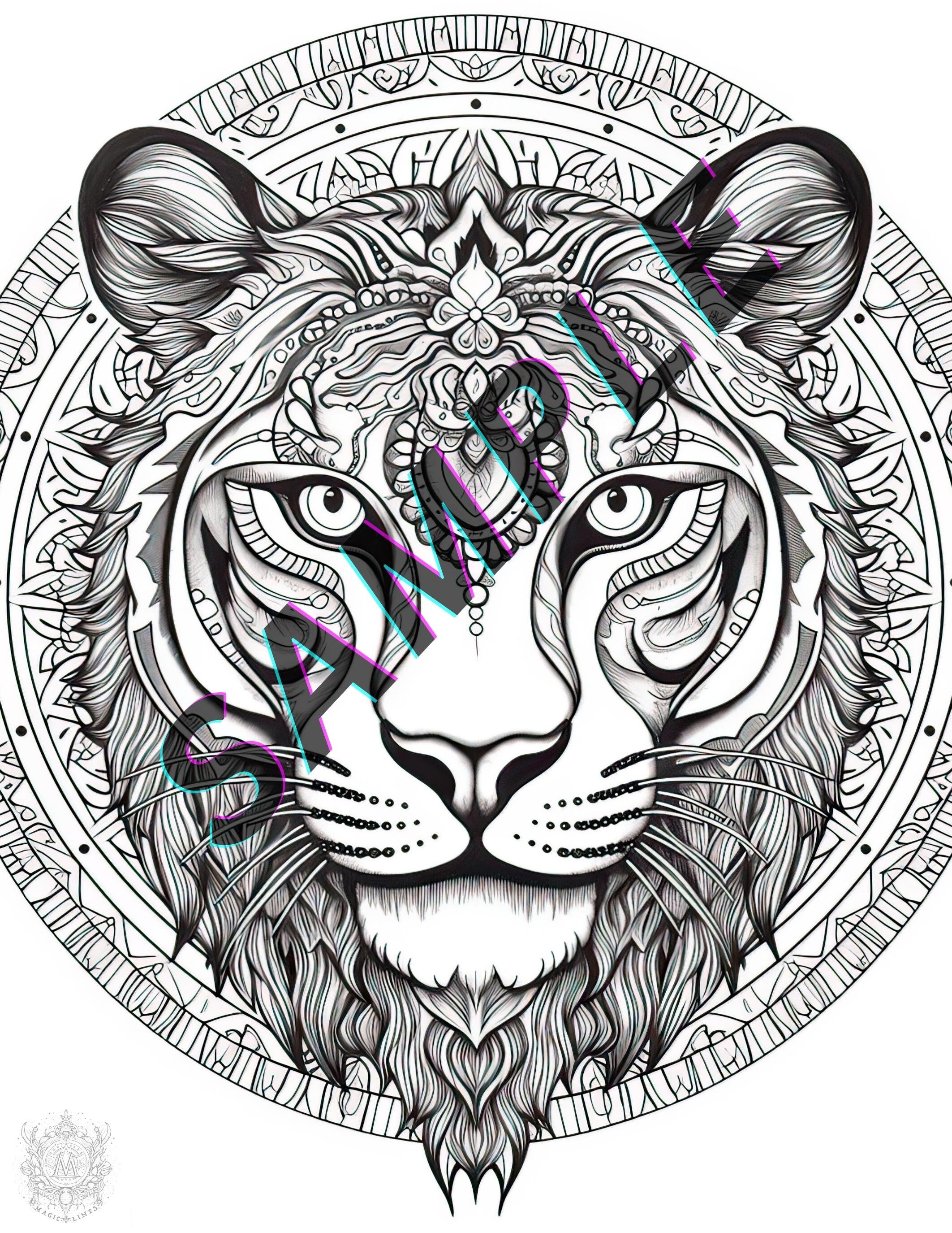 Animal Mandalas 10 Exquisite Adult Coloring Pages Featuring Stunning ...
