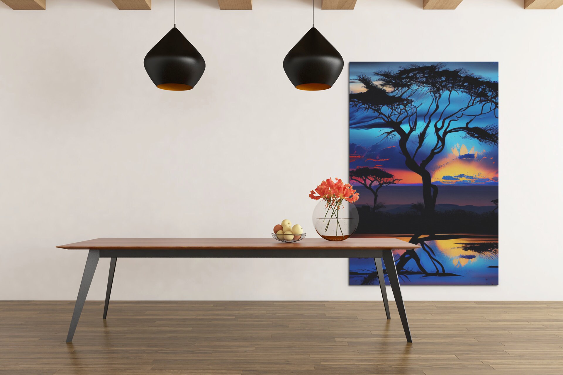 Sunset Blue Midnight | Digital Printable Download - Etsy