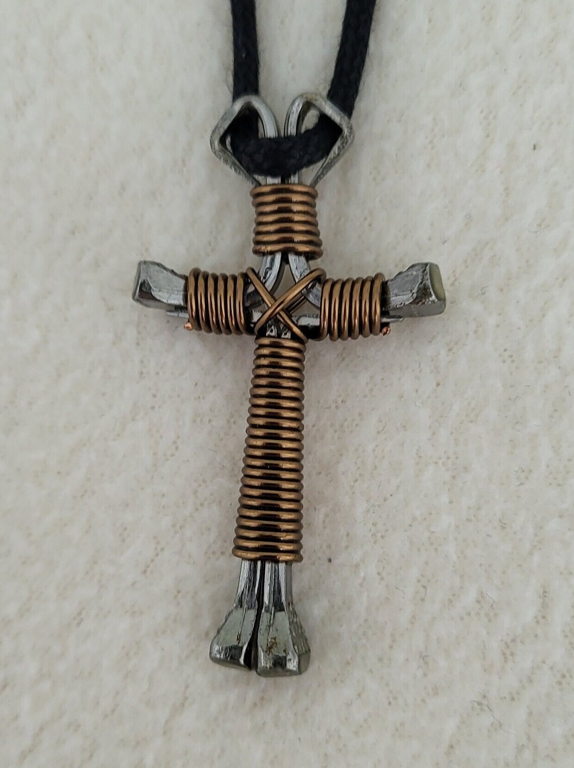 Nail Cross Necklace - Etsy