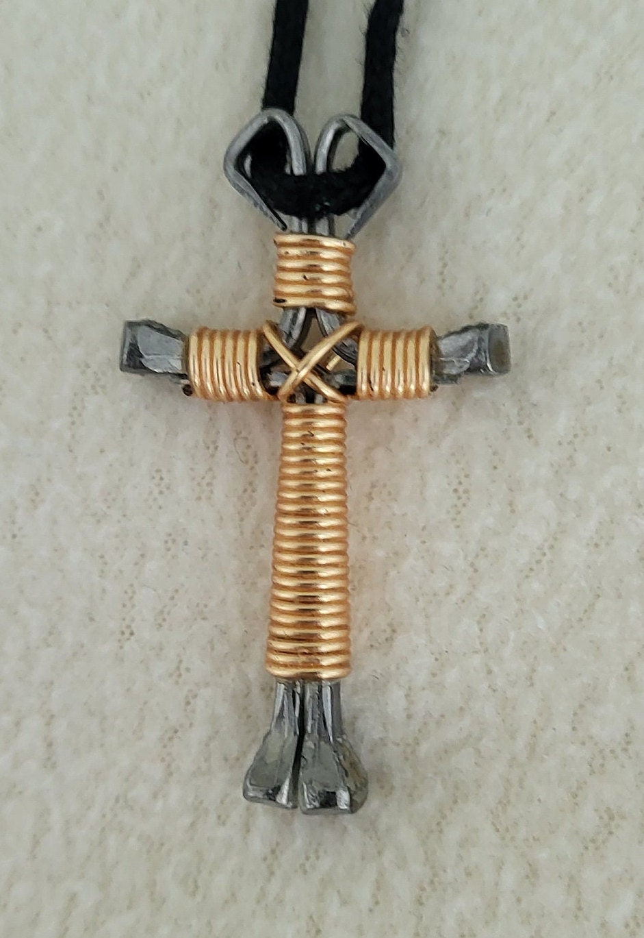 Nail Cross Necklace - Etsy