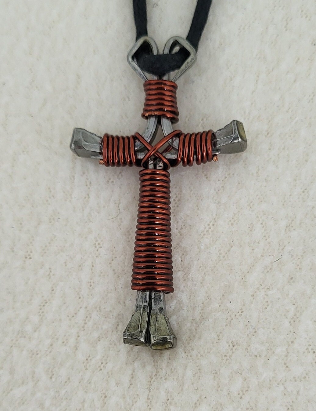 Nail Cross Necklace - Etsy