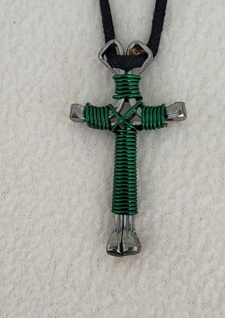 Nail Cross Necklace - Etsy