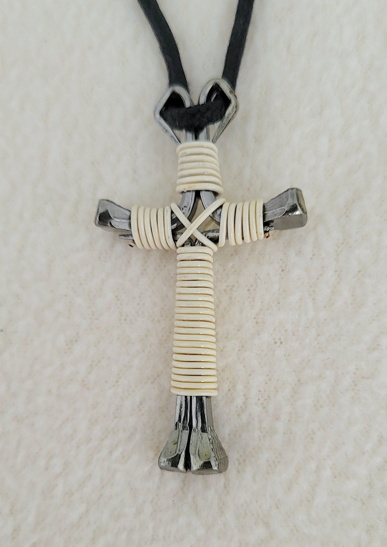 Nail Cross Necklace - Etsy