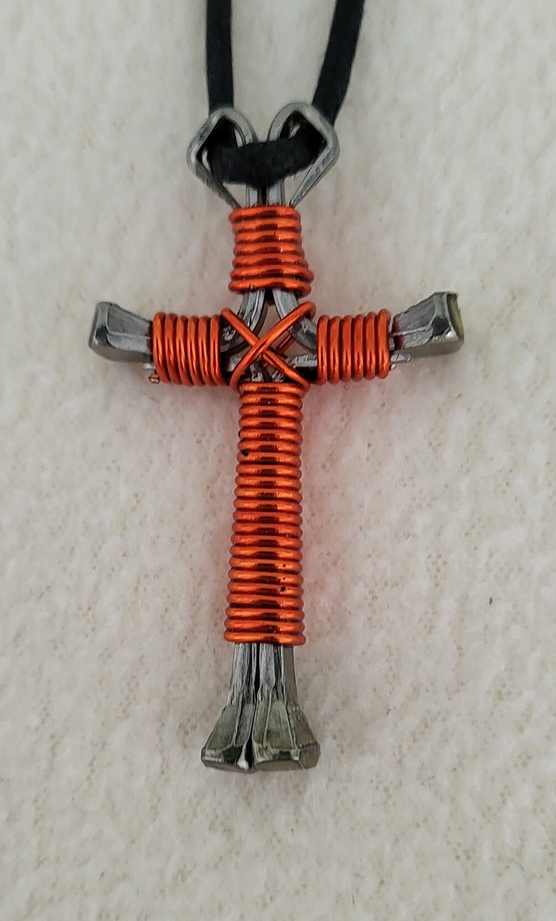 Nail Cross Necklace - Etsy