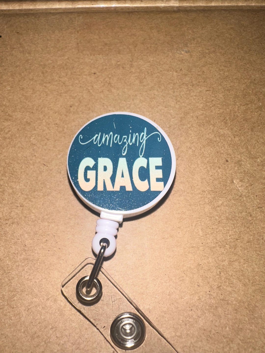 Amazing Grace Retractable Work ID Badge Holder, - Etsy