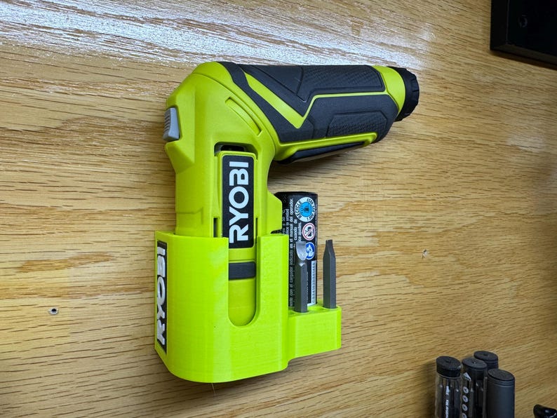 Wall Mount for Ryobi USB Lithium Driver - Charge Port for Battery - Etsy