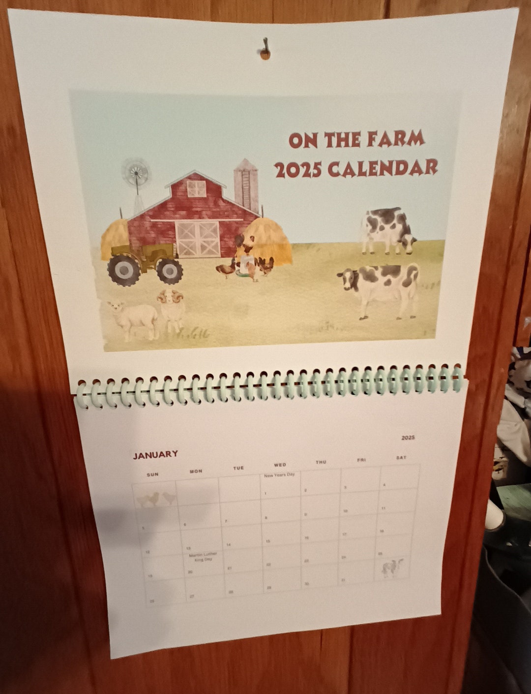 Handmade 2025 Calendar Farm Theme - Etsy