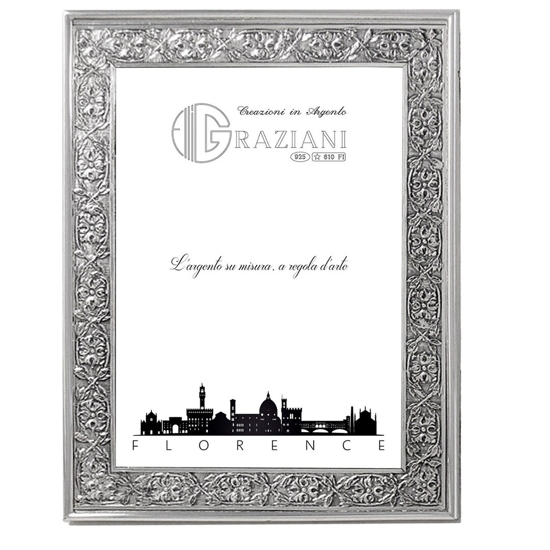 925 Sterling Silver Photo Frame With Minted Border, 1.8 Cm Edge ...