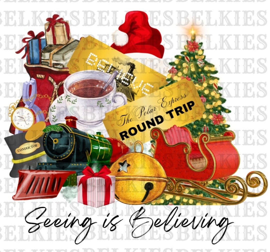 Seeing is Believing Png, Polar Express, Polar Express Png,christmas Png ...
