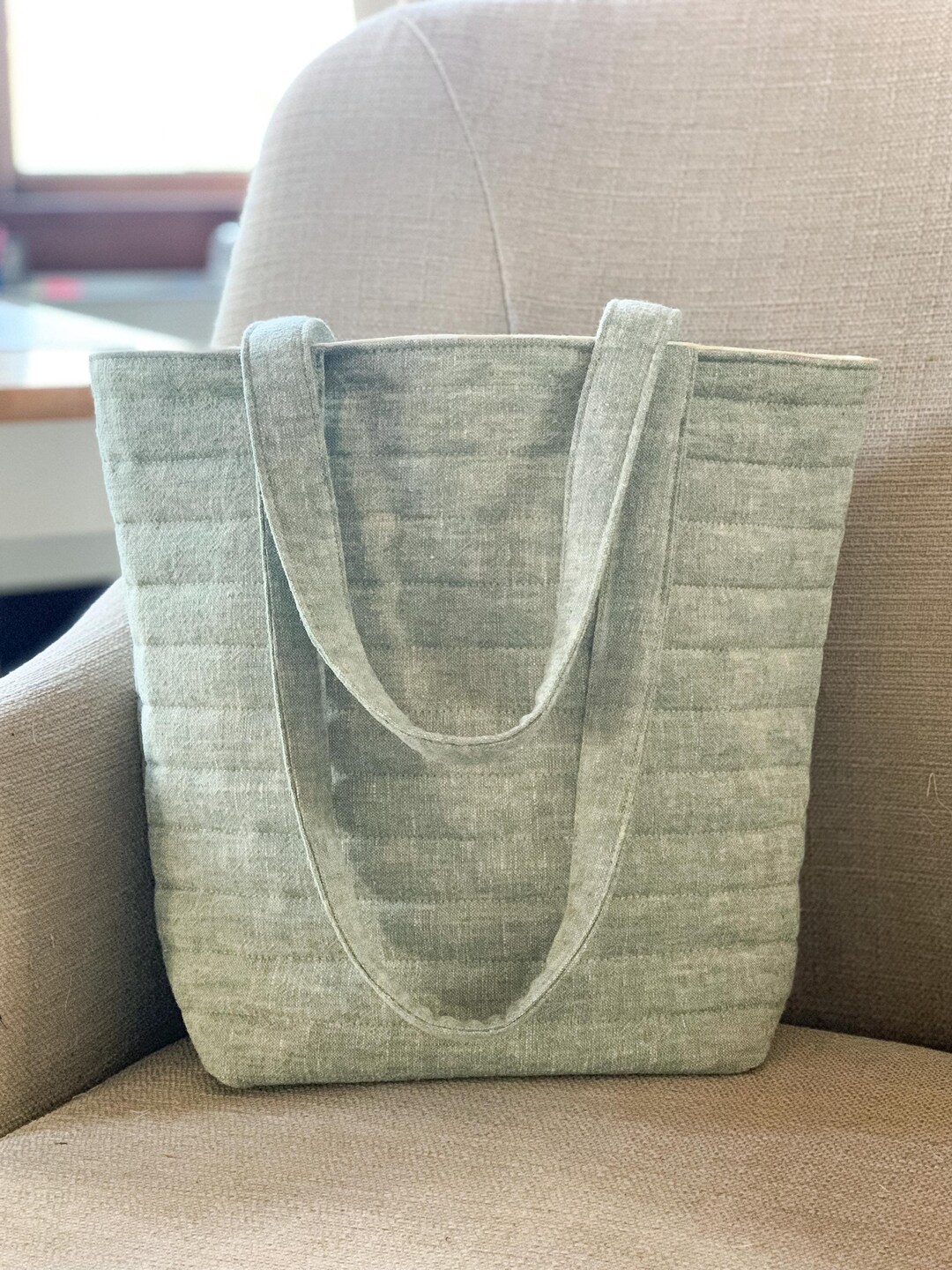 PDF Quilted Tote Pattern Download, Beginner Tote Pattern, Quick Tote ...