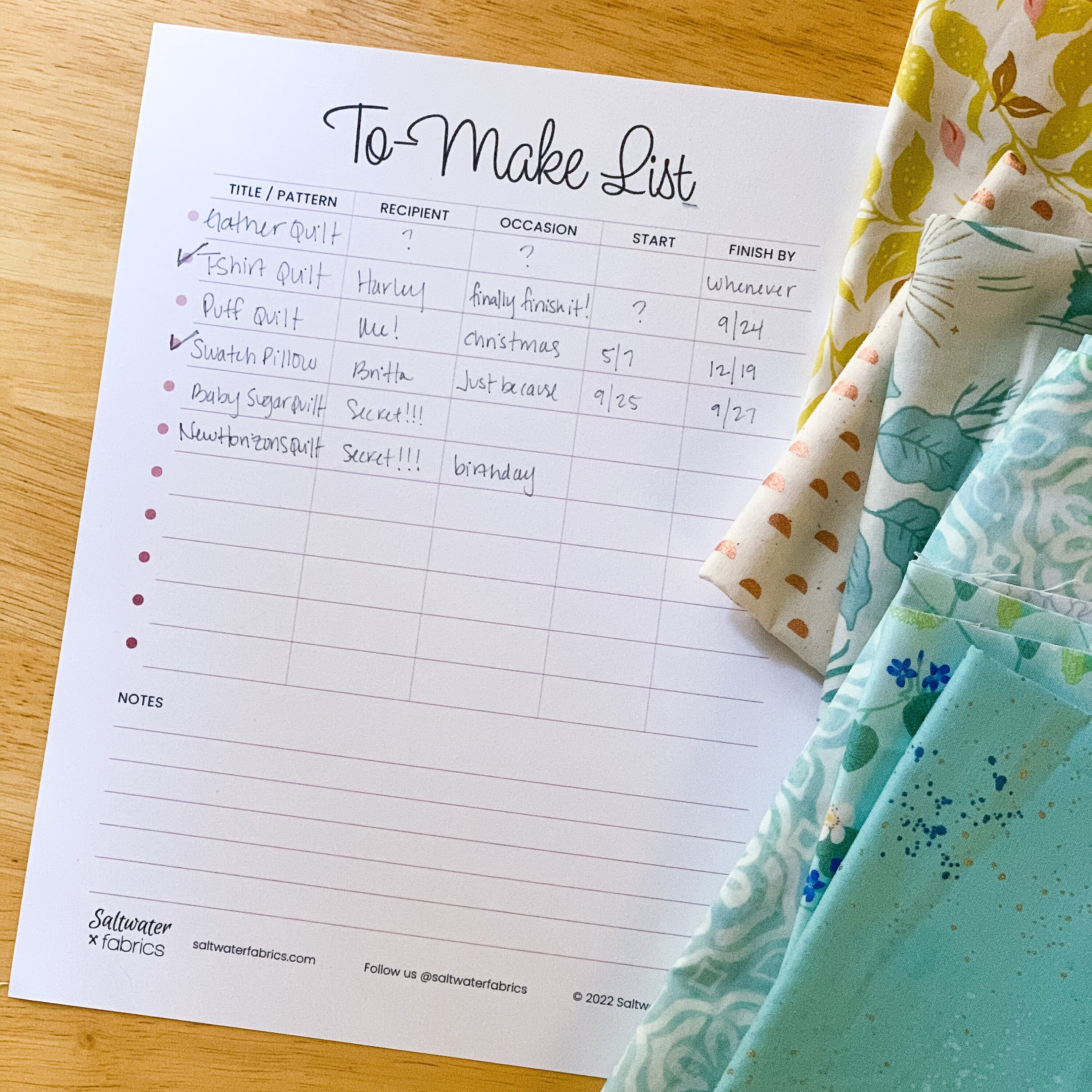 Printable To-make List - Etsy