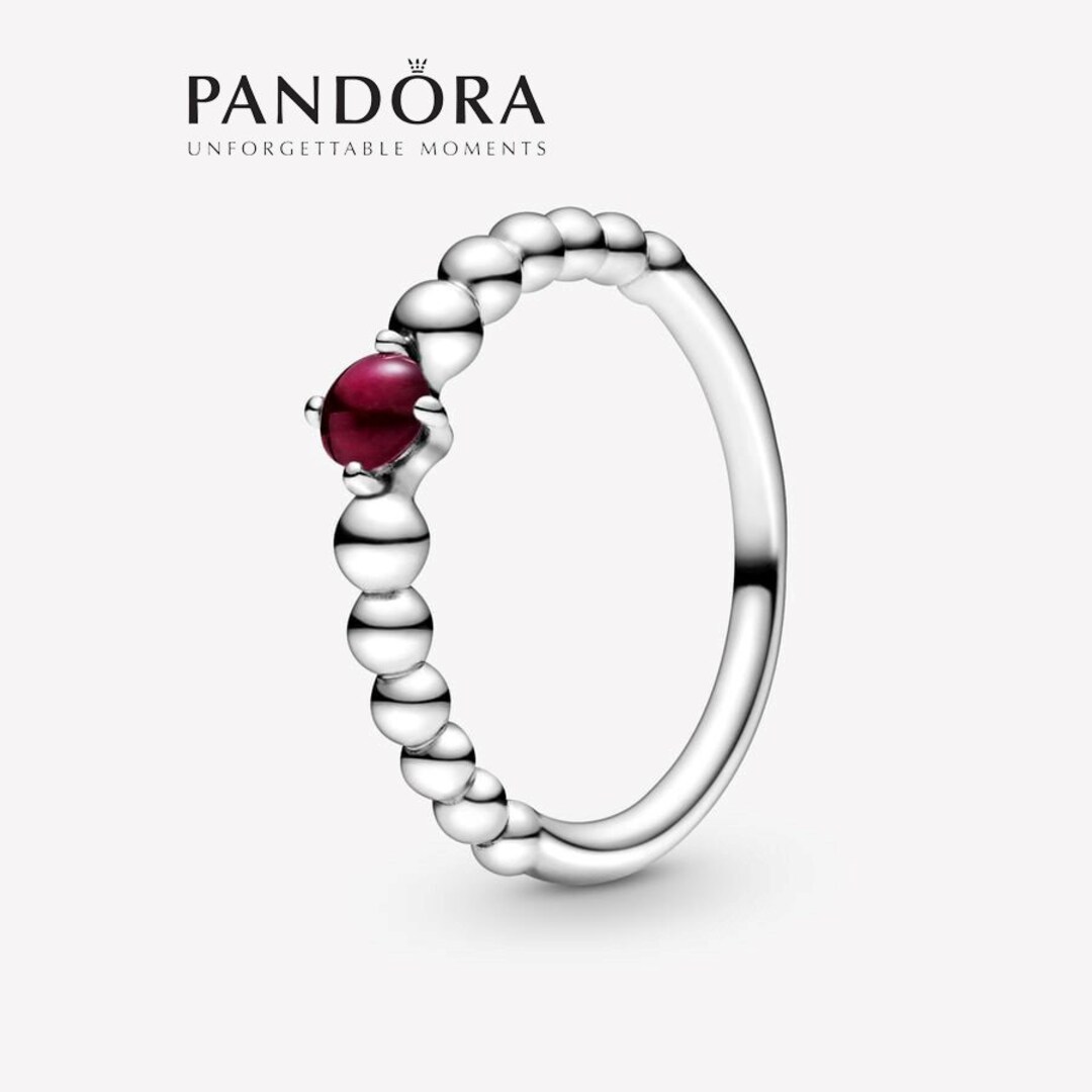 All Months Authentic Pandora Birthstone Beaded Rings S925 Sterling ...