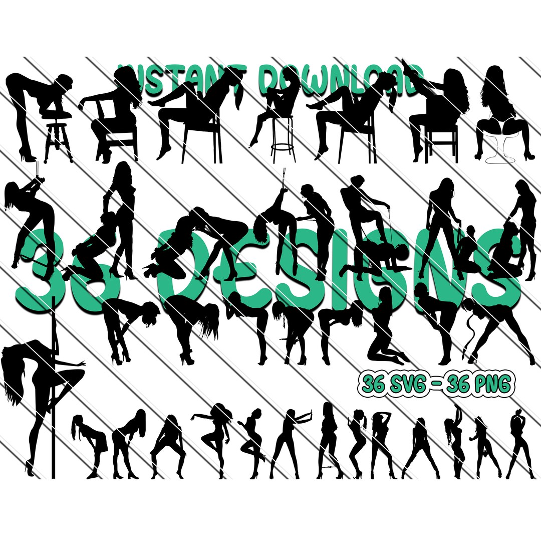 Sexy Women, Sexy Woman Silhouette, Sexual Silhouette, Girls SVG, Erotic ...
