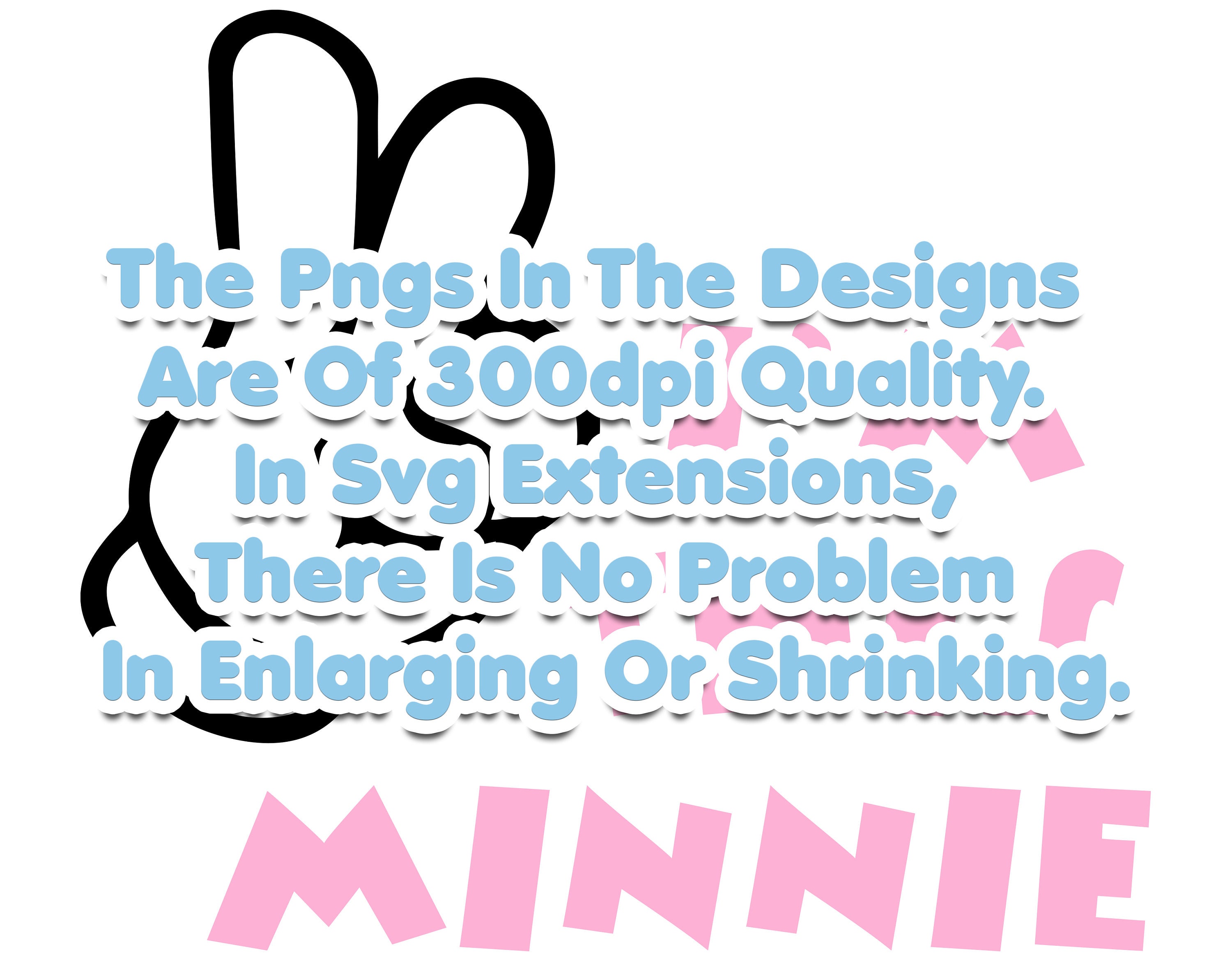 Minnie Mouse 2nd Birthday SVG, PNG: "i'm This Minnie" Clip Art (digital ...