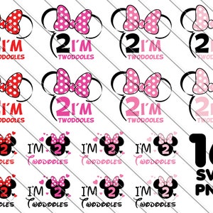 I'm Twodooles Svg, Png, Svg for Cricut, Minnie Clipart, Layered Svg ...