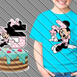 Minnie Mouse 5th Birthday, Minnie Mouse Svg, Minnie Mouse Svg for ...