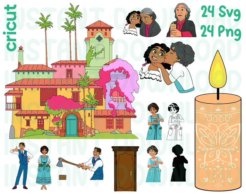 Encanto Magic House Svg Magic Candle Svg Abuela Alma - Etsy