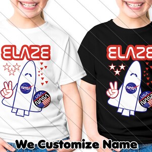 Personalized NASA Style Name Logo SVG PNG Bundle - Custom Space Shuttle ...