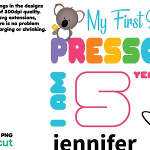 Personalized First Day of Preschool SVG PNG: Custom Design (digital ...