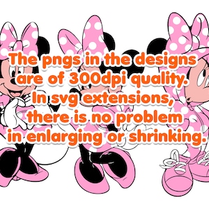 Minnie Mouse Svg, Minnie Mouse Svg for Cricut, Minnie Mouse Png, Pink ...