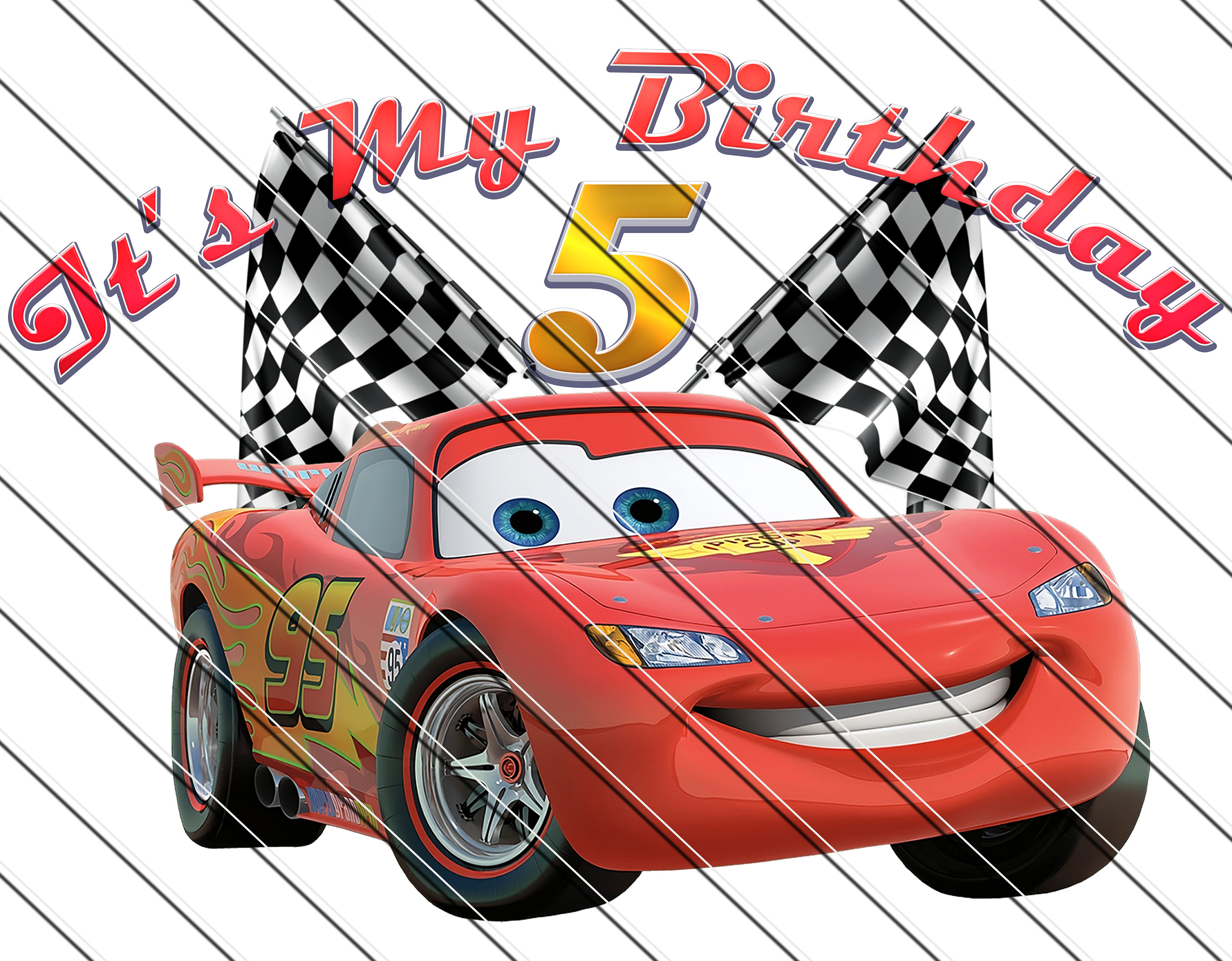 Lightning Mcqueen Birthday PNG Bundle: Cars 1-5 (digital Download) - Etsy