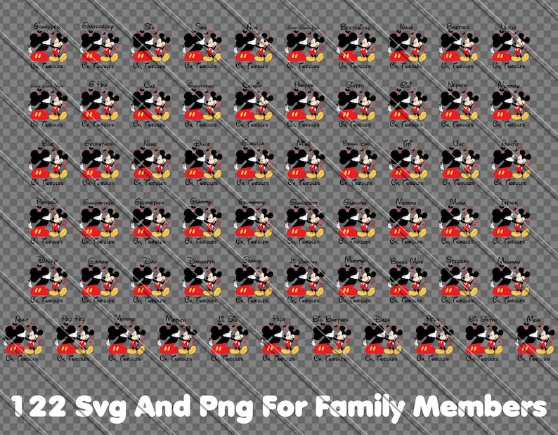 Oh Twodles Mickey Birthday Boy : Family Matching SVG Bundle (digital ...