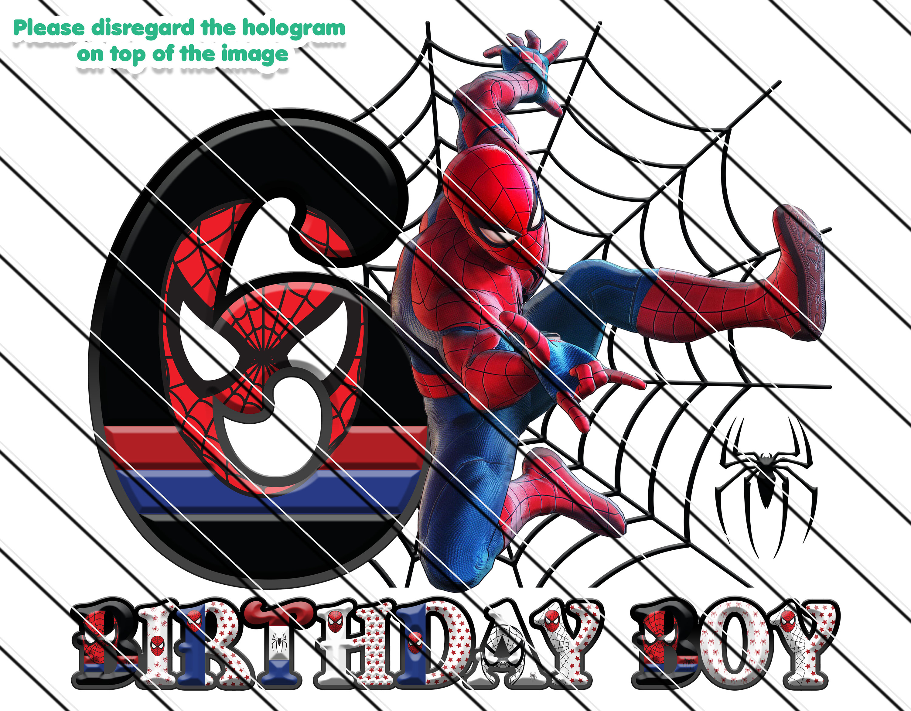 6th Birthday Boy PNG Happy Birthday Spiderman Spiderman - Etsy
