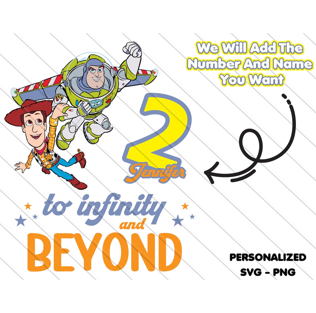 Personalized Infinity and Beyond Svg, Png, Layered Color, 2 Infinity ...