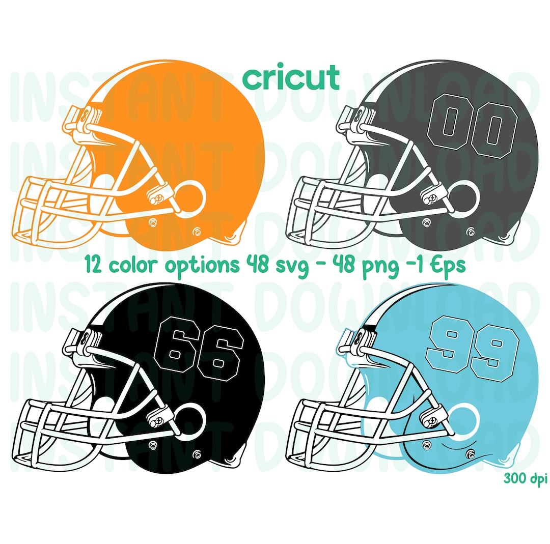 Football Helmet Svg, Instant Download SVG, PNG, Helmet Svg, Svg Package ...