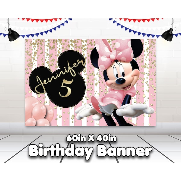 Minnie Mouse Banner - Etsy