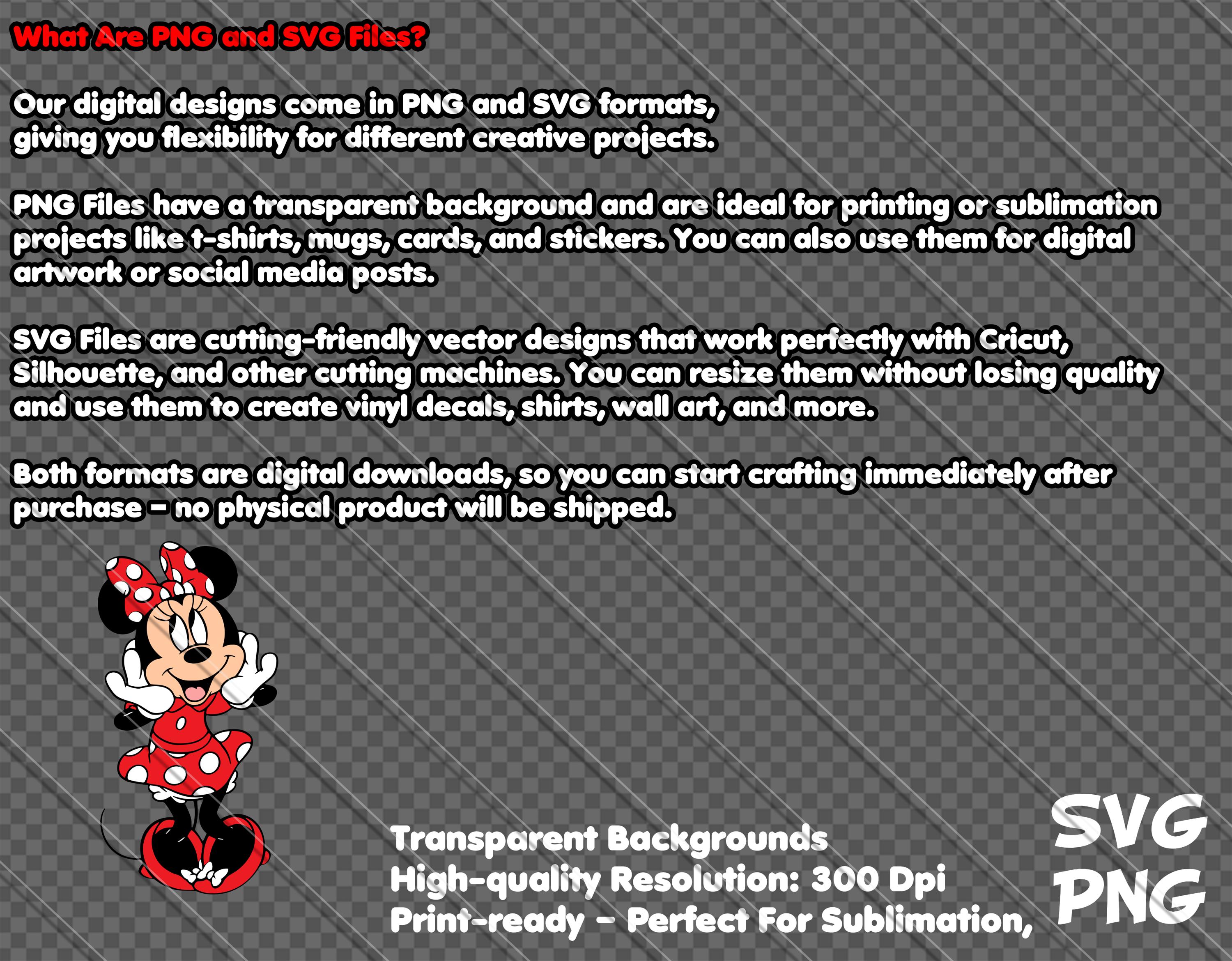 Minnie Mouse Red Dress SVG PNG Bundle | Red Minnie Clipart | Disney ...