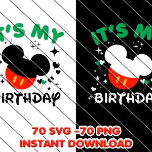 Family Bundle Birthday Boy Svg, Png, Mickey Mouse Svg, Birthday Boy ...