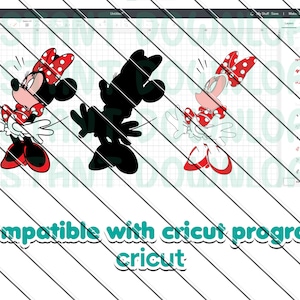 Red Minnie Mouse SVG Bundle: Cricut & PNG Files (digital Download) - Etsy