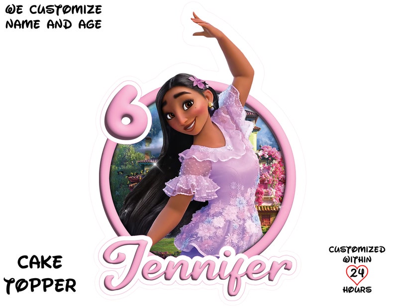 Customize Isabella Encanto Cake Topper Isabella Encanto - Etsy