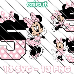Minnie Mouse 5th Birthday, Minnie Mouse Svg, Minnie Mouse Svg for ...