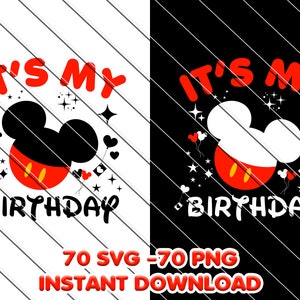 Mickey Mouse Birthday Boy Family SVG PNG Bundle (digital Download) - Etsy