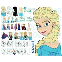 Frozen Svg - Etsy