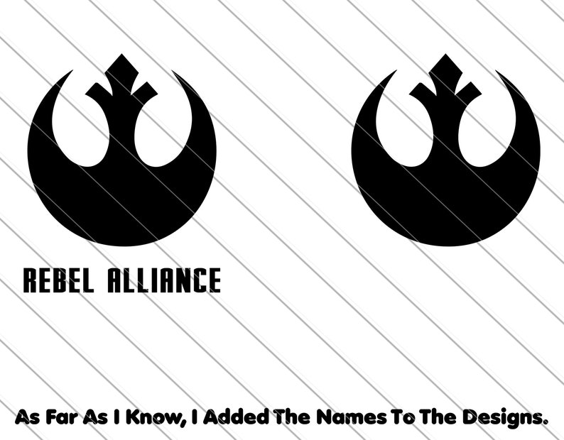Star Wars Logos SVG PNG : Rebel Alliance, Galactic Empire (58 Files ...