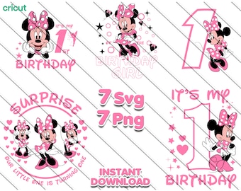 Minnie Mouse Baby Svg, Minnie Mouse Svg for Cricut, Minnie Mouse Png ...