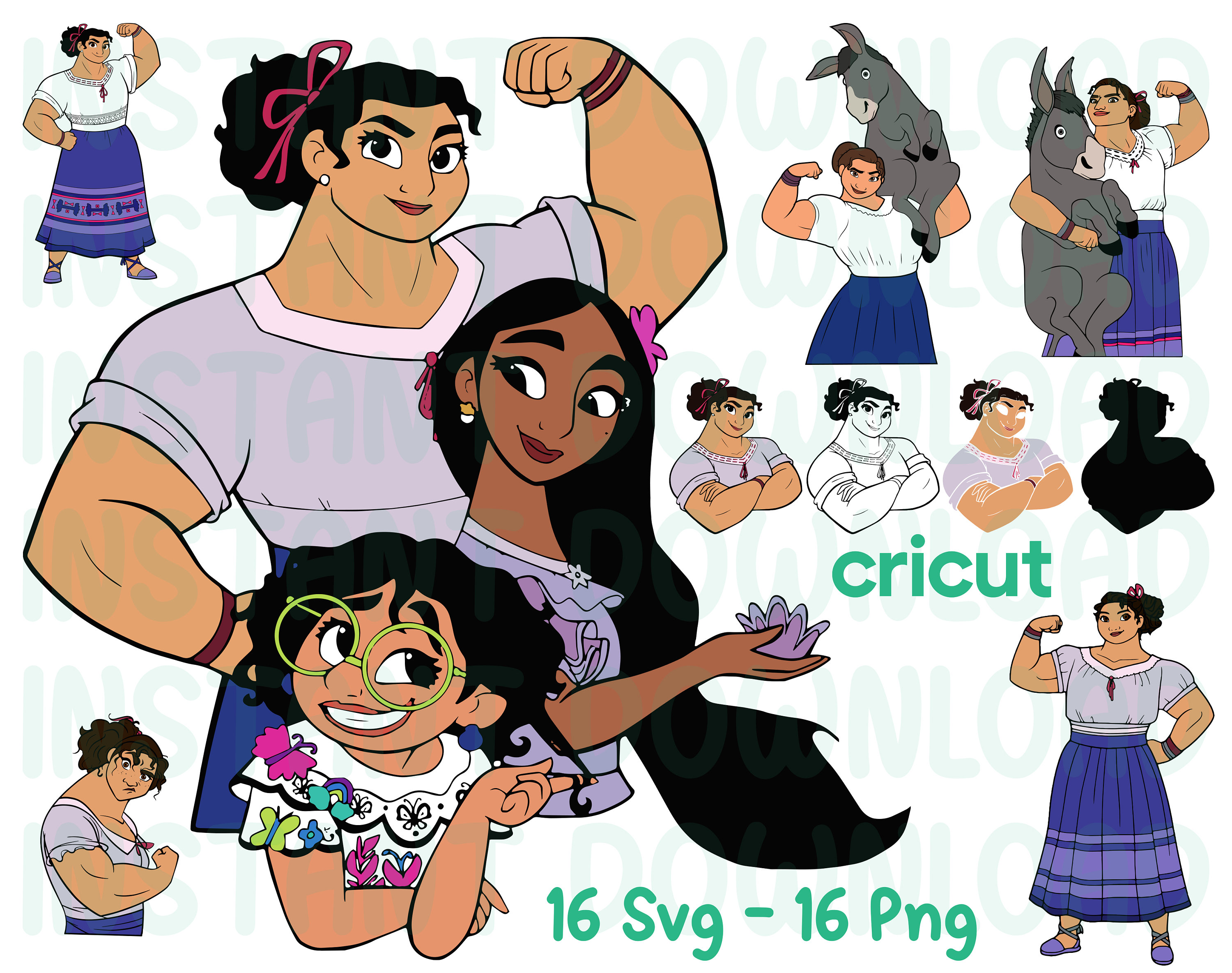 Luisa Encanto Svg And Png Encanto Svg Luisa Madrigal Svg Etsy Canada